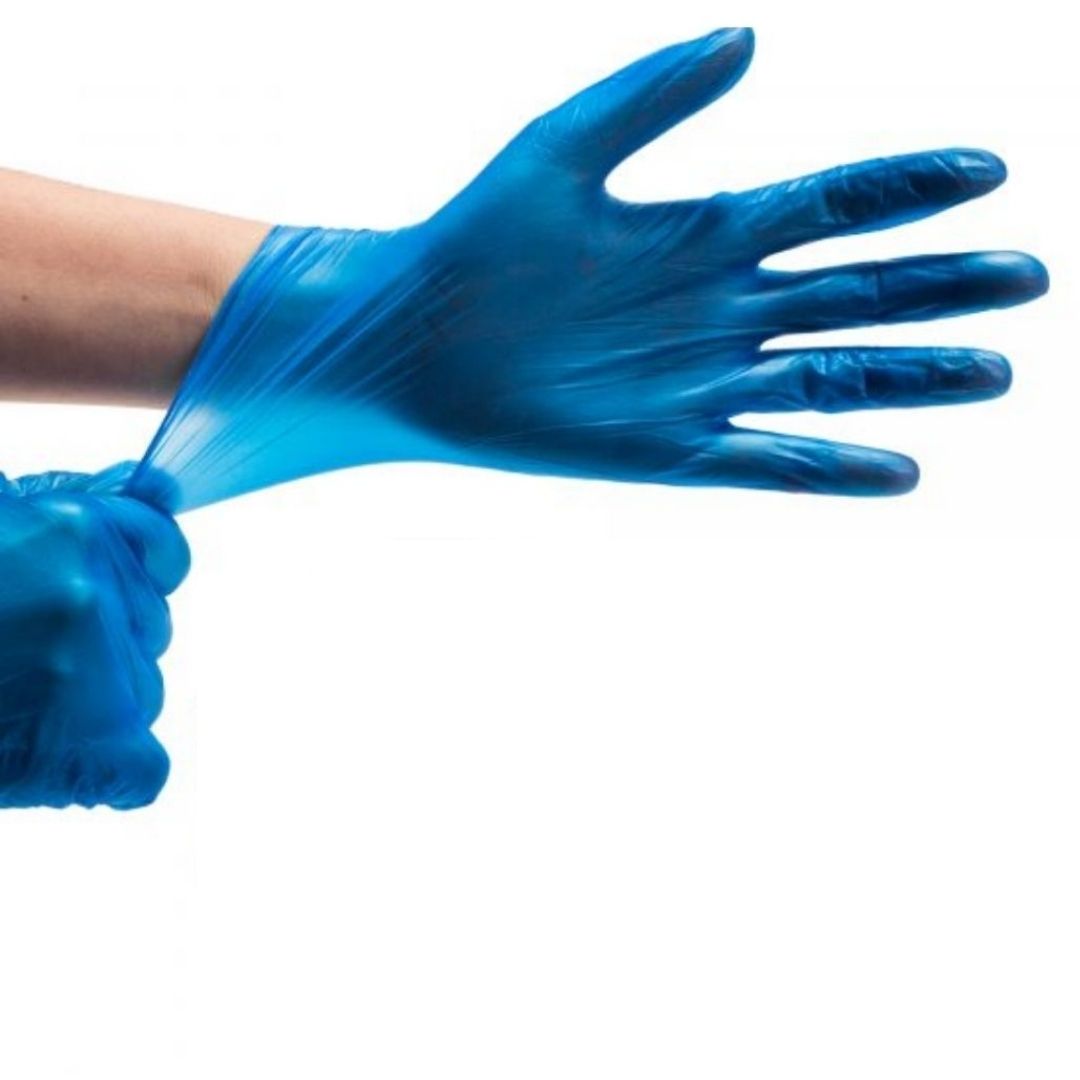 ΓΑΝΤΙΑ ΒΙΝΥΛΙΟΥ ΜΠΛΕ SMALL (100τμχ) – KLEOS MEDICAL